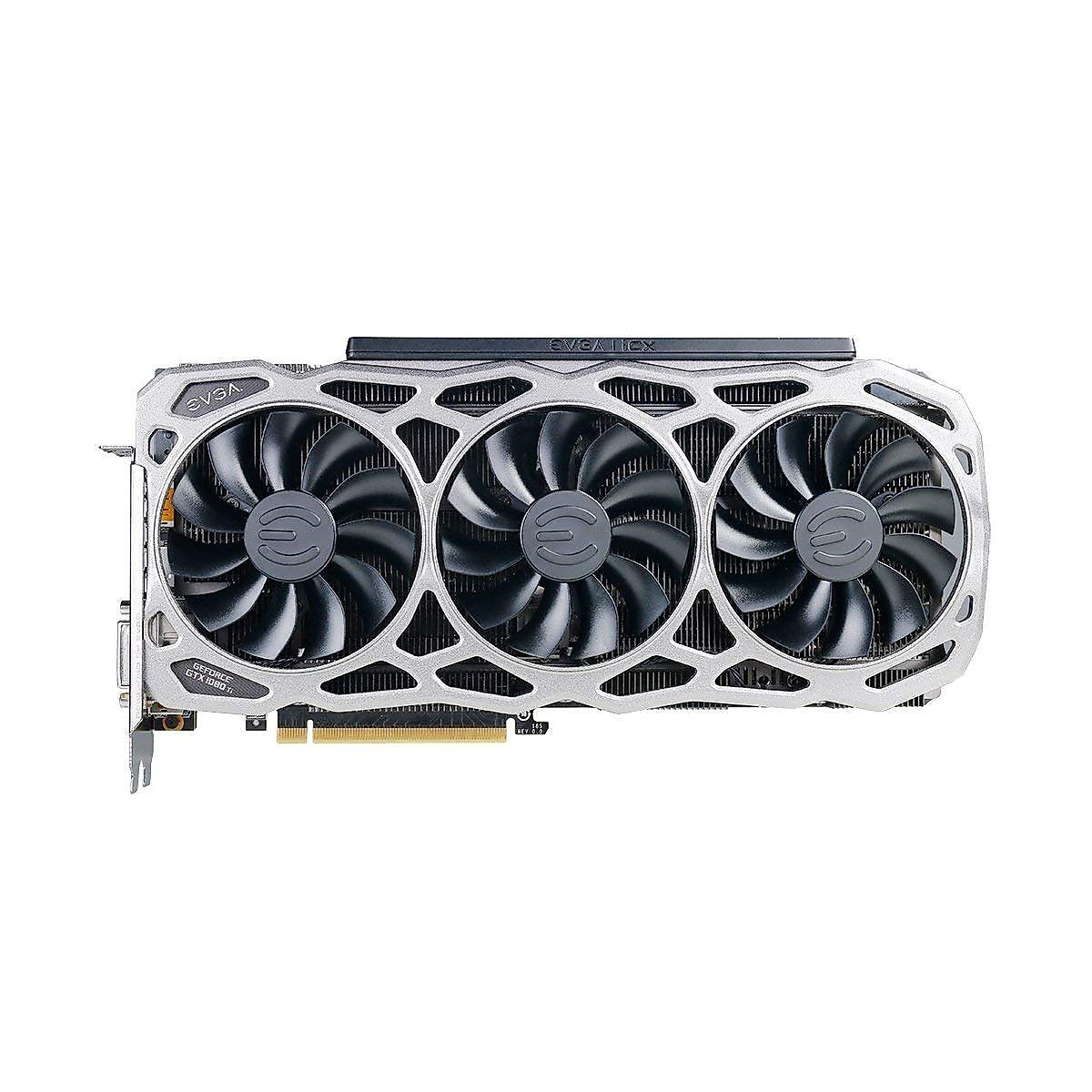 EVGA GeForce GTX 1080 Ti FTW3 Gaming, 11GB GDDR5X, iCX Technology - 9 Thermal Sensors & RGB LED G/P/M, 3X Async Fan Control, Optimized Airflow Design Graphics Card 11G-P4-6696-KR (Renewed)