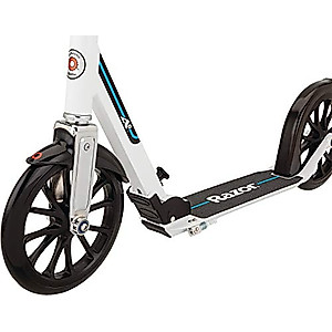 Razor A6 Kick Scooter for Kids Ages 8+ - Extra-Tall Handlebars & Longer Deck, 10" Urethane Wheels, Anti-Rattle Technology, For Riders Up to 220 lbs