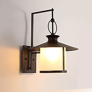 Danzhenshop Farmhouse Wall Sconces Set of One Modern Exterior Outdoor Wall Up Lantern Security Lantern Outside Garden Light - Bedside House Reading Living Room Home Hallway Dining