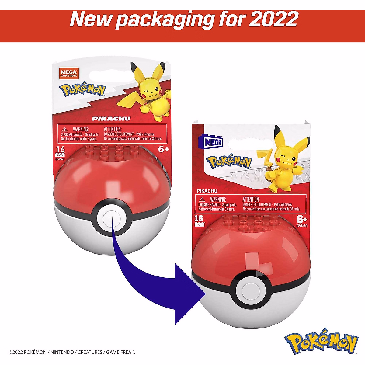 Mega Construx Pokemon Pikachu Construction Set, Building Toys for Kids [Amazon Exclusive] 16 Pieces