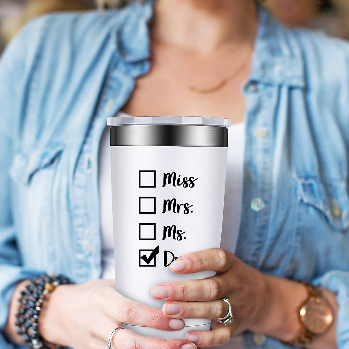 BIRGILT Phd Graduation Gifts - Doctor Gifts for Women - Doctors Day Gifts, Dr Day Gifts - Doctorate Gifts for Her - 20oz Doctor Tumbler