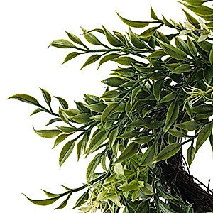 Michaels 6”; Dark Green Ficus Wreath by Ashland®