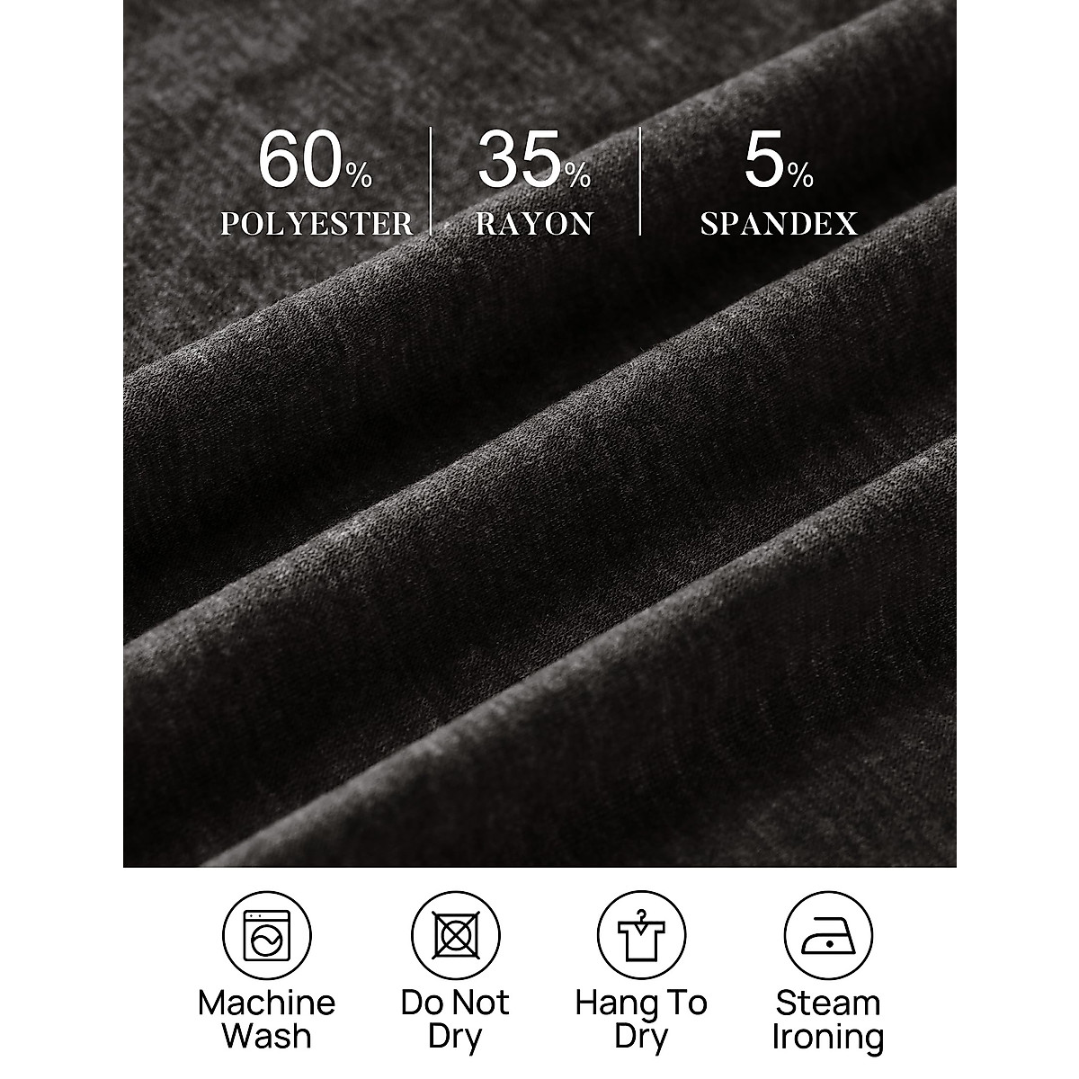 ZESICA Women's 2024 Casual Long Sleeve T Shirts Lace V Neck Trendy Basic Tops Summer Fall Tee Blouse,Black,Medium