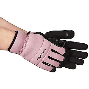 Amazon Basics Women's Work or Garden Gloves - Small, Pink