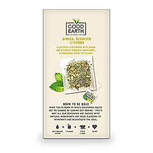 Good Earth Sensorials Ginger, Turmeric & Lemon Herbal Tea 15 ct Box