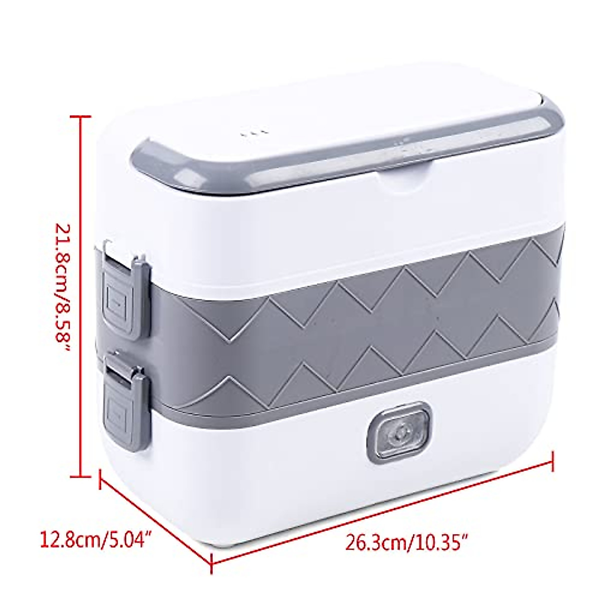 DYRABREST Double-Layer Electric Lunch Box Food Warmer Heater 110V Portable Rice Cooker Heating Container for Home Office Worker Cooking Meals Soup