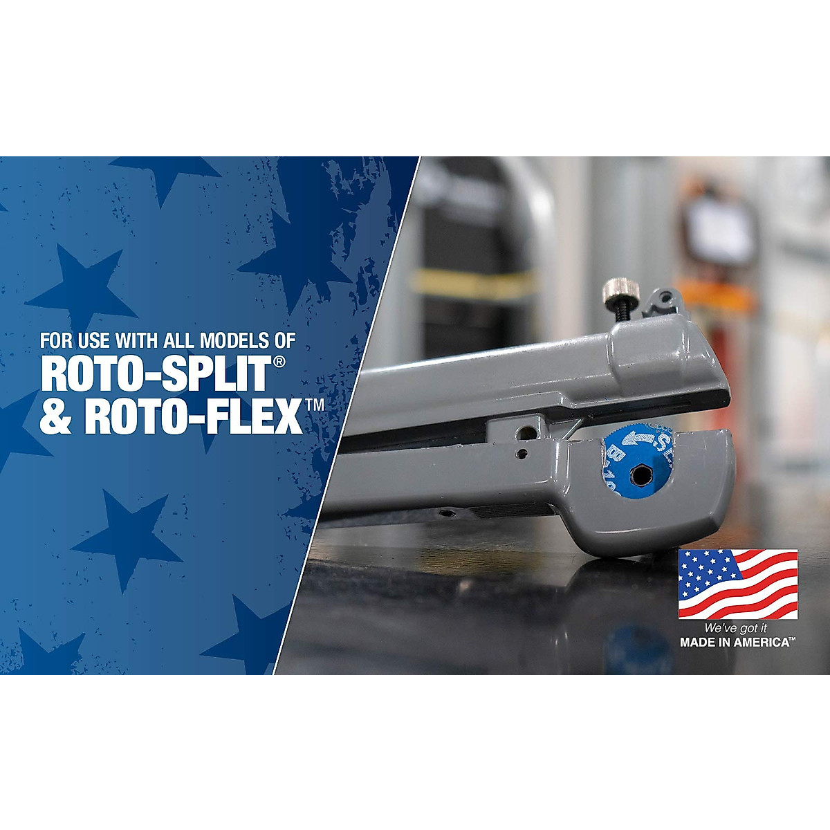 Southwire Tools B-102 Seatek RS/RF Standard Blade; Replacement Blade for All Roto-Split and Roto-Flex Models; for Use On Steel Casing and #10; Two Pack; Blue; Proudly Made in America