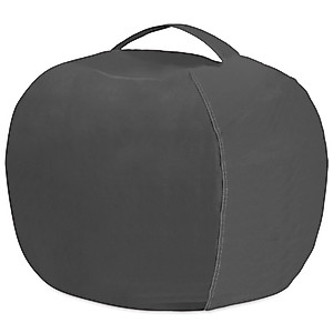 Posh Stuffable Kids Stuffed Animal Storage Bean Bag Chair Cover - Childrens Toy Organizer, X-Large 48" - Heather Gray