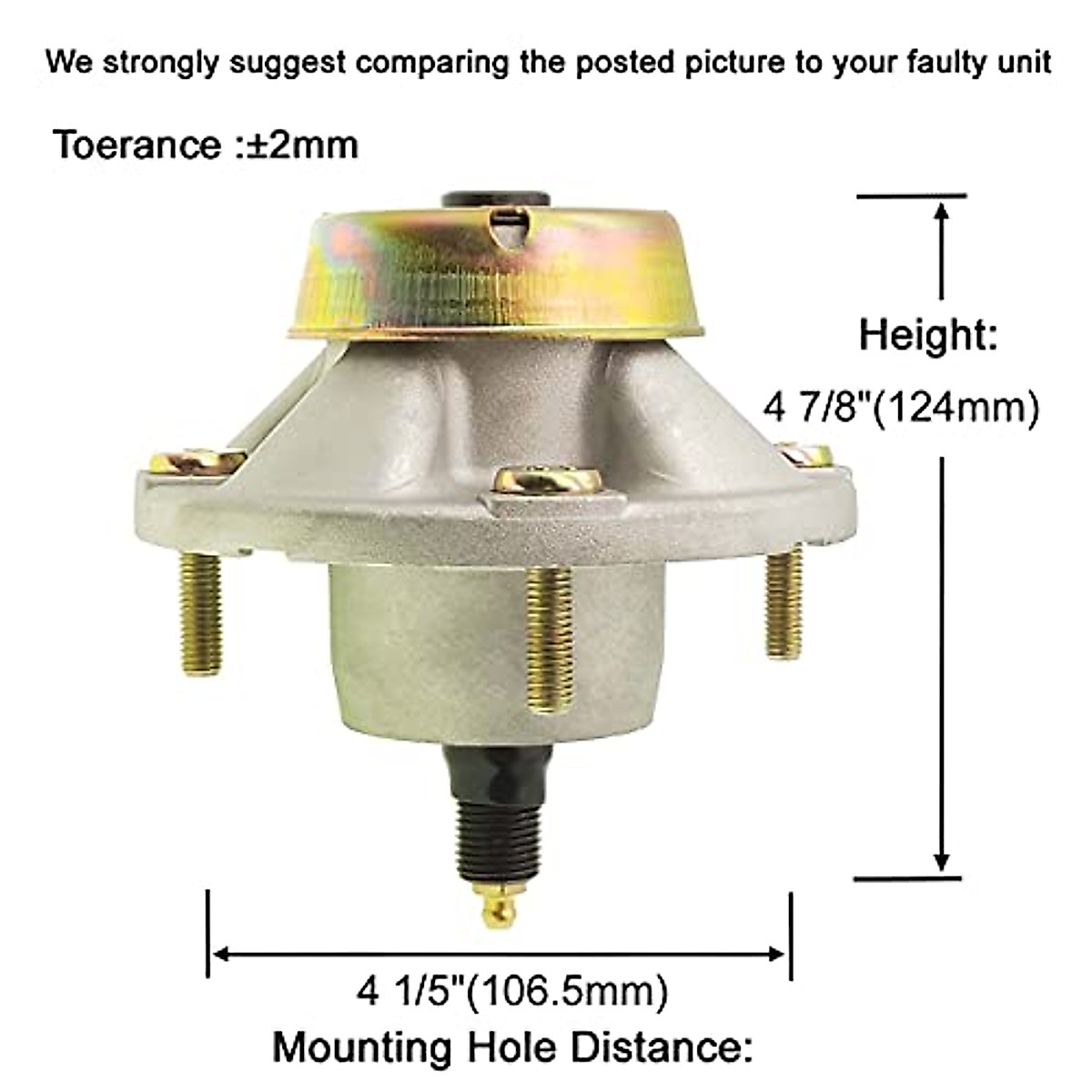 q&p Spindle Assembly Bracket Replaces John Deere AM144377 AM135349 AM124498 AM131680 for LT180 LT190 LX280 LX289 X300 X530 X540 Z425 Z465 and The X700 Series