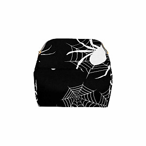 InterestPrint Lightweight Diaper Bag Backpack Convenient for Travel Spi-der Webs Black White