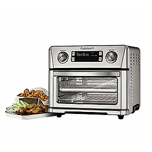 Cuisinart CTOA-130PC2 Digital Model Airfryer Toaster Oven, 0.6 cu ft, Silver