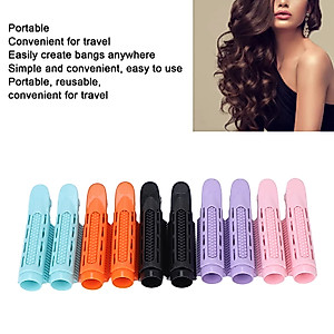 FILFEEL Volumizing Hair Curling Tools - 10pcs Root Clips, Spiral Clamps for Natural DIY Curly Hairstyling