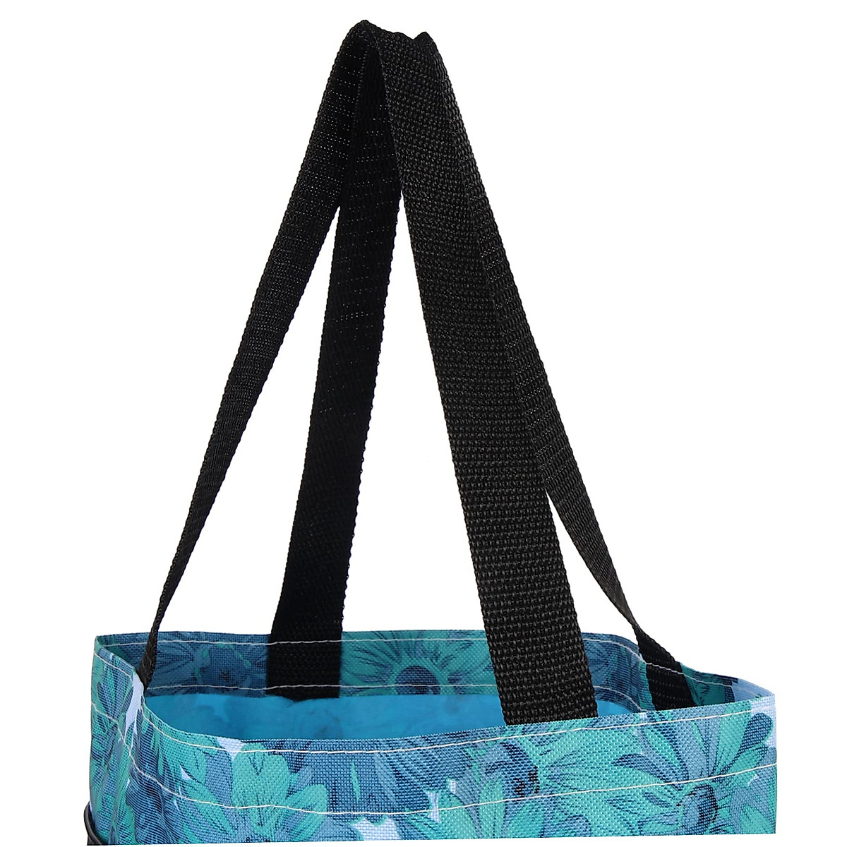 SHOWERORO Foldable Shopping Bag Wheel Oxford Fabric Large Capacity Groceries Shopping Bag Storage Pouch