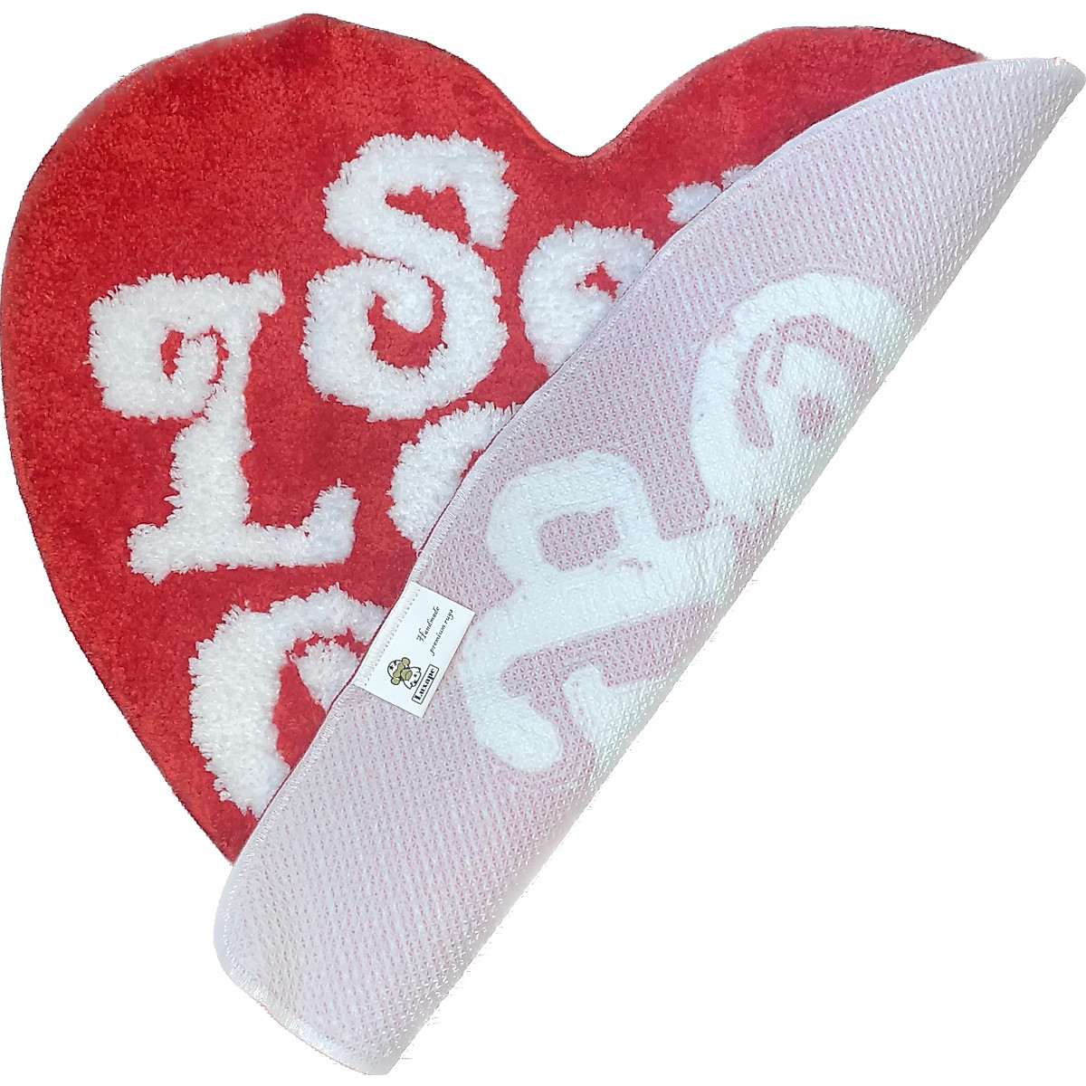 LUXAPE Self Love Club Rug - Tufted Hypebeast Rug - Handmade & Premium - 25in (65cm) - Bedroom Bathroom Kids Nursery Home Office - Girls Don't Cry Rug - Hypebeast Room Decor - Luxape Rug