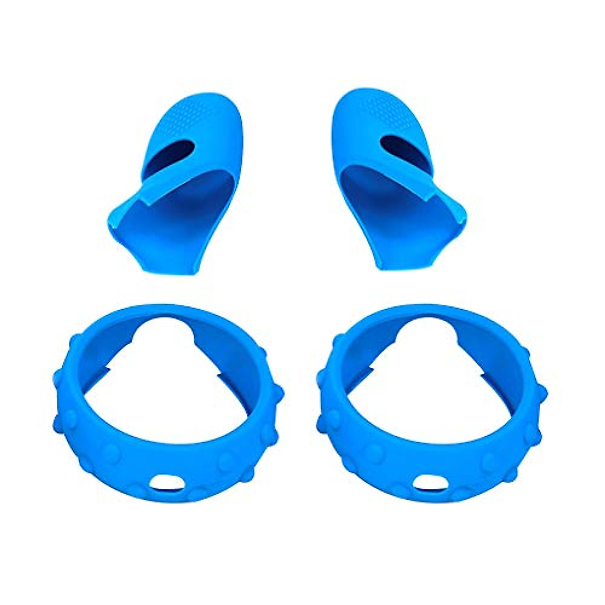 RINAMK 1 Pair Silicone Protective Dust Protective Ring Replacement for Controller for Oculus Oculus Quest/Rift S VR Controller, Blue