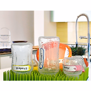 Baby Bottle Labels for Daycare, Self-Laminating, Waterproof Write-On Name Labels, Assorted Sizes & Colors, Pack of 64