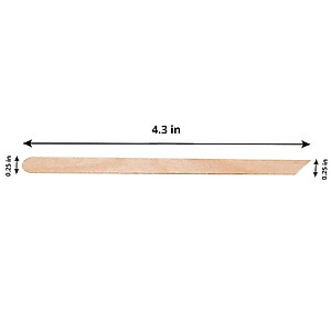 Tachibelle Wooden Wax Sticks - Body Eyebrow, Lip, Nose Small Waxing Applicator Sticks for Hair Removal and Smooth Skin Professional Spa - 2 in 1 (pointed and slanted) (Pack of 500)