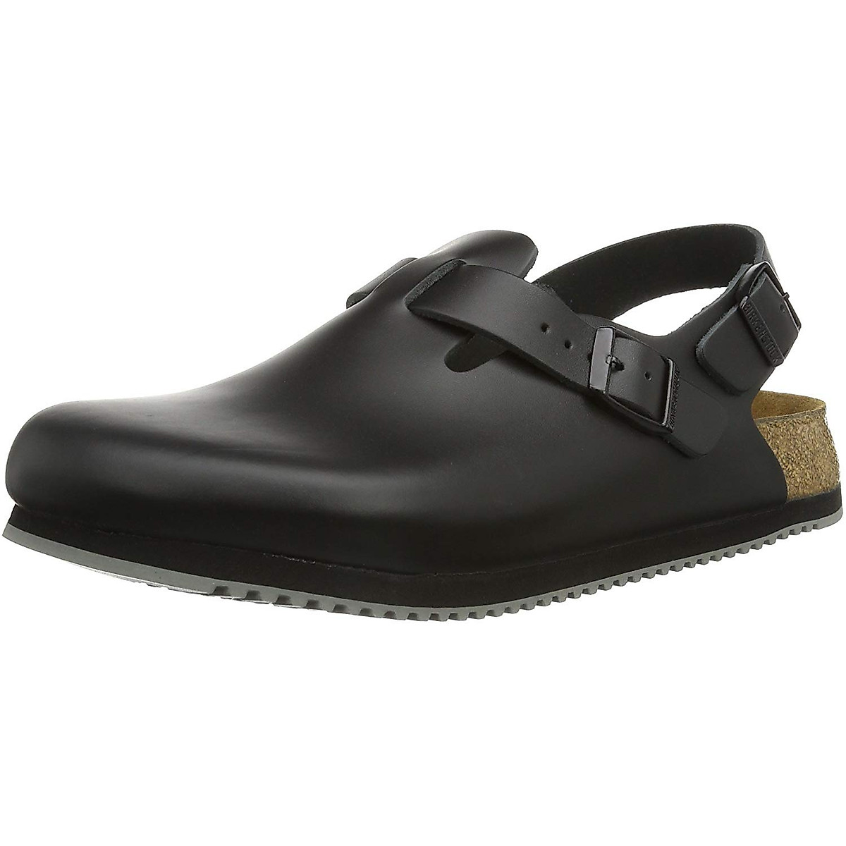 Birkenstock Men's Tokyo Black Leather Clogs 38 Normal