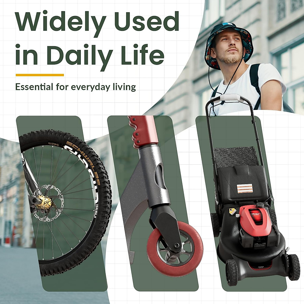 Titanker Bike Lock, Lock for Bike Locks with Combinations Resettable Bike Lock Cable 4 Feet with Mounting Bracket, 1/2 Inch Diameter Gray-1/2in