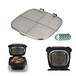 Stainless Steel Splatter Shield - Air Fryer Accessories Replacement Parts for Ninja Foodi AG301, AG300
