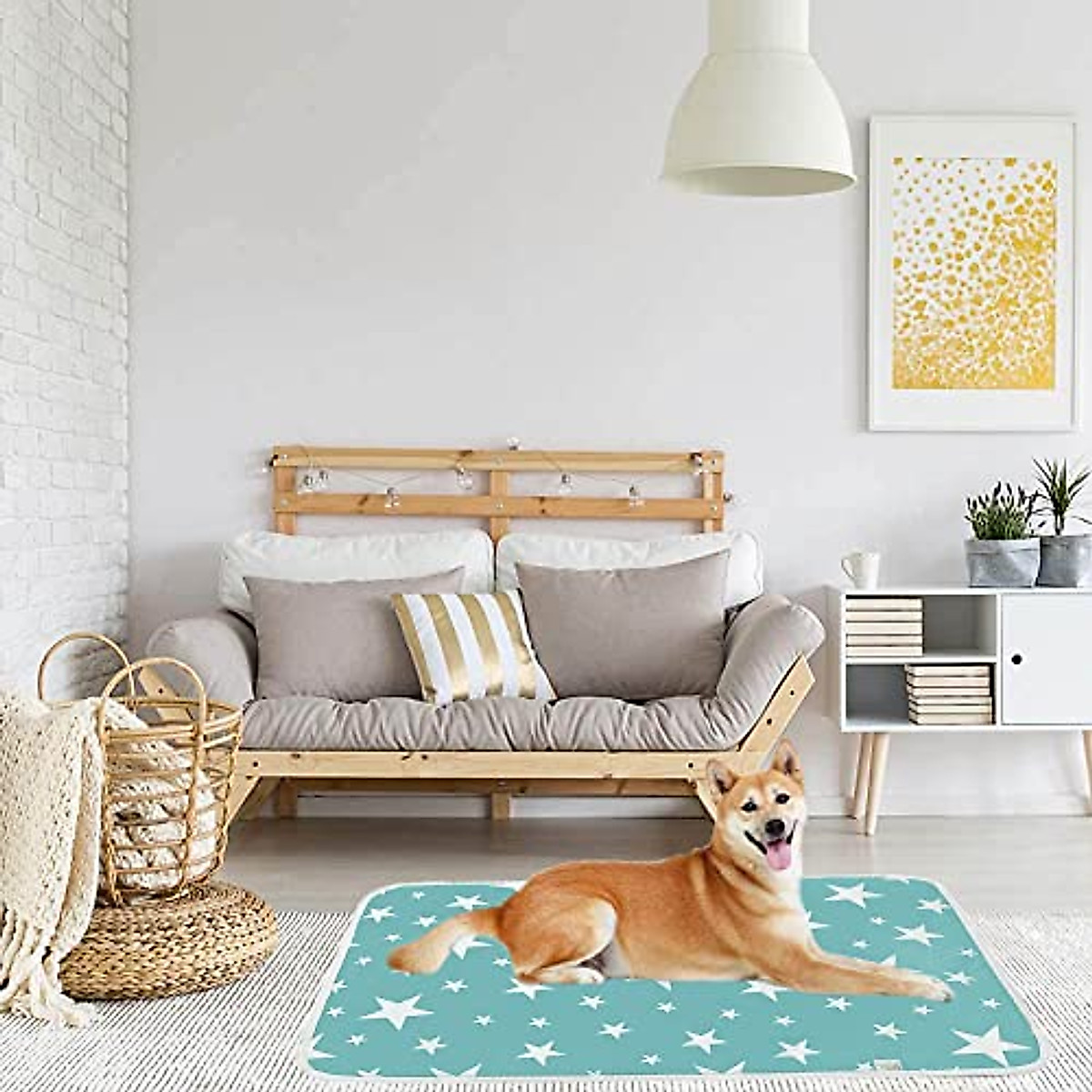 CNTOPKITER 4 Pack Guinea Pig Fleece Cage Liners, Super Absorbent, Reusable, Washable Guinea Pig Pee Pads Bedding for Hamsters Rabbits Chinchilla Gerbil Hedgehog Rat and Other Small Animal