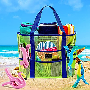 Inovat 4 pcs Flamingo Beach Towel Clip Parrot Towel Beach Towel Clothes Holder Clip Pin Pegs in Jumbo Size for Beach Patio Pool Chair Supplies Accessories, Pink & Blue