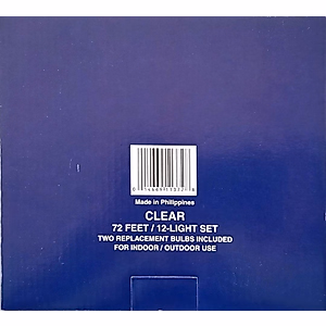 TOLOO Blinkies - Intermittent, Non-Programmed, Relaxing Blinking Lights, 72 Foot, 12 C7 Bulbs Patented Soft White Blinking Christmas Lights for Holiday Party Wedding Celebration Outdoor Decorating