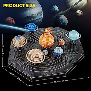 CubicFun Toys for Kids 8-12, 3D Puzzles for Kids National Geographic Movable Solar System for Kids STEM Toys Solar System Project Kit, Arts Crafts for Kids for Kids Ages 8-13 Boy Girl