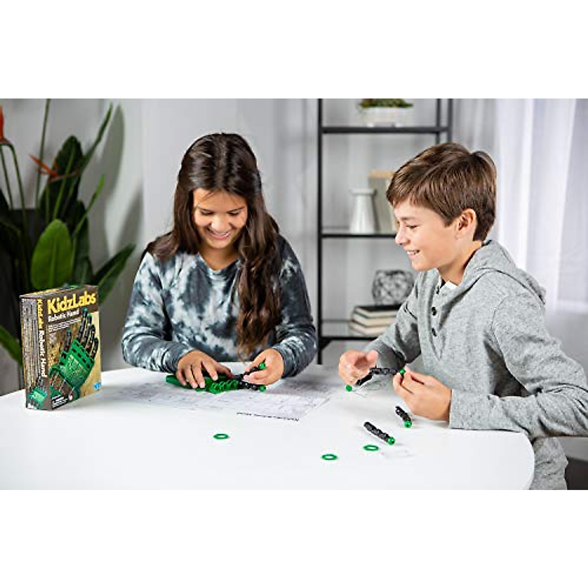4M Kidzlabs Robotic Hand Kit, Build Your Own Robotic Hand, For Boys & Girls Ages 8+