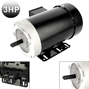 3HP Electric Motor 3450RPM General Purpose Three Phase Motor 230V/460V CW/CCW TEFC 2Pole 60HZ