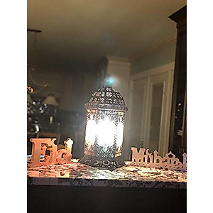 Ramadan Eid Mubarak Moon Star Desktop Shelf Table top Decoration for Home Office Classic Decor Products (Ramadan + Eid + Mubarak)