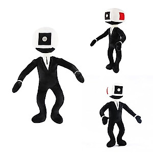 Qabfwe Skibidi Toilet Plush, 11" Speakerman Bosses Plushies Toys Skibidi Toilet Head Plushies Toys for Fans and Friends Beautifully Stuffed Animals Doll Gifts (4pcs)