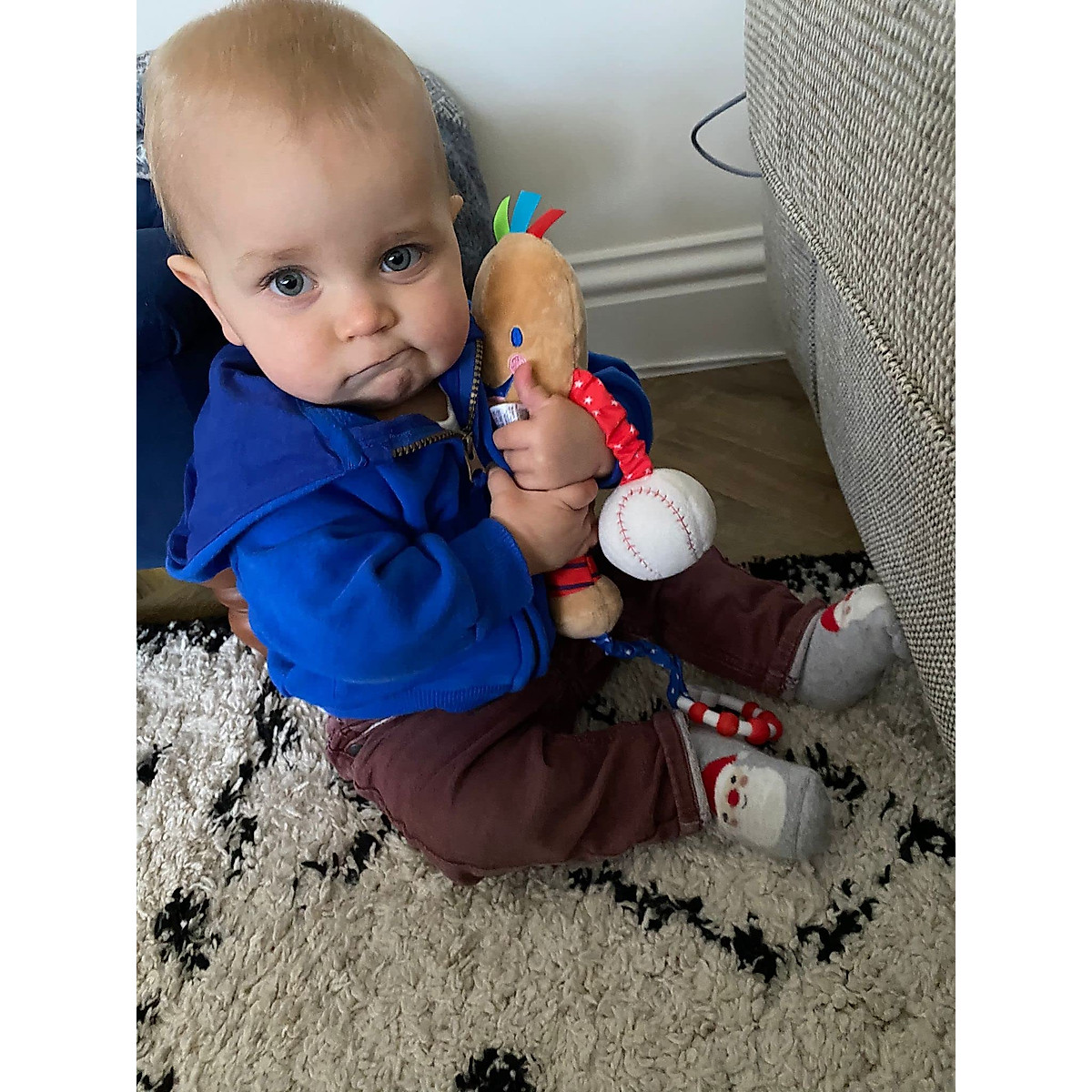 Baby Baseball Toy | Ideal Toy from Birth to 12 Months | My First Baseball bat | Inspire and Play | Extra Sensory Features for Babies | Part of The LITTLE SPORT STAR Collection for Babies