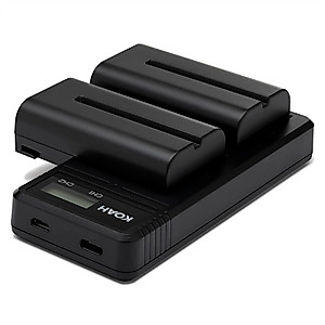 Hollyland Mars 400S PRO SDI/HDMI Wireless Video Transmission System with Koah Triple Shoe Bracket, and Koah 2-Pack Sony NP-F570 Rechargeable 3350mAh Battery and Dual USB-C LCD Charger Bundle (4 Items)