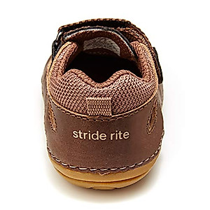 Stride Rite baby boys Soft Motion Sonny Sandal, Brown, 4.5 Wide Infant US