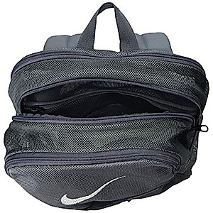 NIKE Brasilia Mesh Backpack 9.0, Flint Grey/Flint Grey/White, One Size