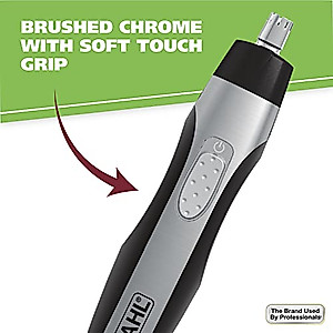 Wahl Lighted Nose, Ear, and Eyebrow Trimmer for Painless Easy to See Facial Hair Trimmer for Men & Women Battery Included. – Model 3023283