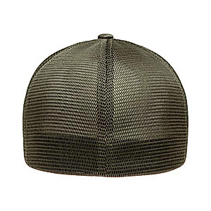Flexfit Melange UniPanel Trucker Cap, Olive, Large/XLarge
