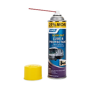 Camco Slide Out Lube - For Metal Parts, Rollers, Door Hinges and Brake Parts - For RVs, Boats, Cars and More - 15 oz (41105)