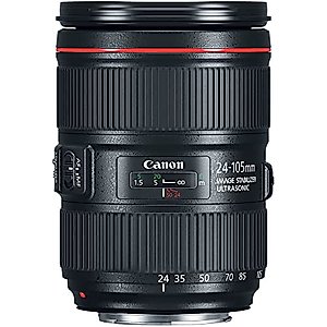 Camera Bundle for Canon EOS 5D Mark IV DSLR Camera w/ 24-105mm USM Lens + Digital TTL Flash, Backpack, 128GB High Speed Memory Card, Extra Battery + Professional Bundle (Renewed)