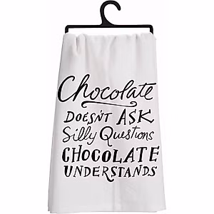 FaceYee Chocolate Doesn't Ask Silly Questions Hand Towels Flour Sack Dish Towel Washcloths 14x 30 Inch(35x75cm) Color:Doesn't Ask Silly Questions