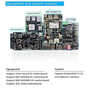 youyeetoo 7inch MIPI LCD Touch Screen 1024x600 5 Point Capacitive 75Hz Support Tinker Board 2S, Firefly ITX-RK3568J/ROC-RK3568-PC/ROC-RK3588S-PC/ITX-3588J