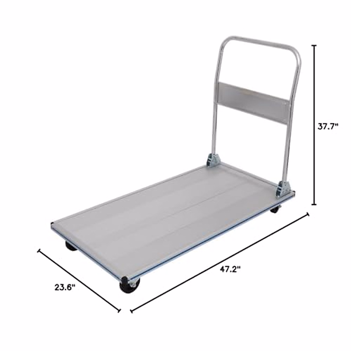 XYYSSM,Push Cart Moving Platform Hand Truck, Foldable for Easy Storage and 360 Degree Swivel Wheels with 700lb Weight Capacity