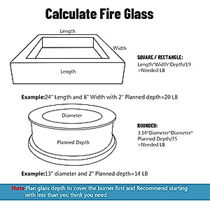 Unidanho 20Pounds Fire Glass Beads for Propane Fire Pit, Fireplace and Outdoor Decorative, 3/4 Inch High Luster Fire Pit Glass Rocks