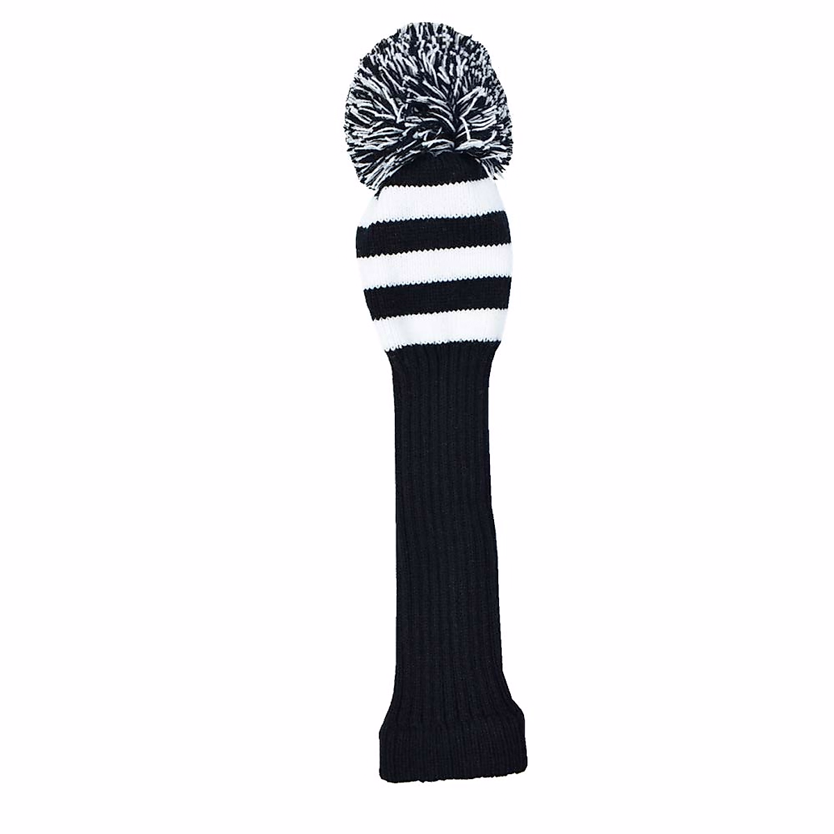Hauni Stripes Knitted Golf Club Head Covers 3 Piece Set 1 3 5 Driver and Fairway HeadCovers Fits 460cc Drivers