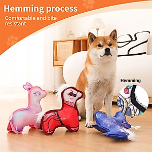 Dog Companion - 2024 New Indestructible Robust Alpaca Dogs Toys, Robust Animal Designed for Heavy Chewers, TPR Material, Durable Squeaky Dog Toys for Heavy Chewers, Dog Chews Toys (D-Blue)