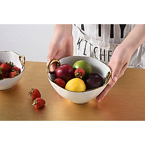 Pampa Bay Medium Bowl with Golden Handles