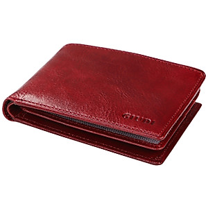Giudi Deluxe Comfortable Bifold Men’s Wallet Made in Italy – 12 Business Credit Card Holder – ID Window - Soft Touch Genuine Cow Leather - Excellent Gift in Attractive Packaging