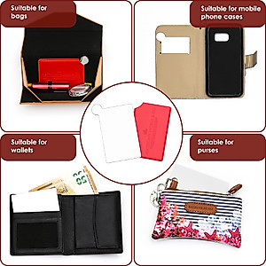 Anthony Noble & Co. Elegant Pocket Mirror in Credit Card Size with Handle, Small Mirror Made of Polished Metal, Mini Mirror incl. Designer Protective case, Compact Mirror for on The Road and Camping