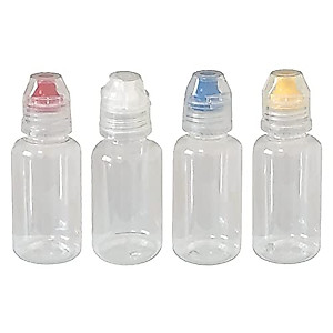ZAYOIZY 4pcs Mini Honey Squeeze Bottle Refillable Condiment Container Dispenser with Flip Top, Camping/Travel Size Leakproof Bottles for Syrups, Ketchup, Salad Dressing, Cooking Oils